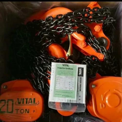 Jual Chain Block VITAL 20 Ton x 5 Meter Takel Hand Chain Pulley JAPAN ...
