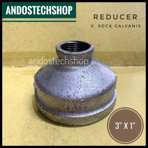 Jual Reducer Galvanis 3" x 1" | Vlok Sock 3 x 1 Inch | Sambungan Besi ...
