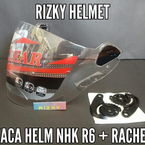 Jual KACA HELM NHK R6 PLUS RACHET 1 SET - Busa R6 Besi - Kota Bandung ...