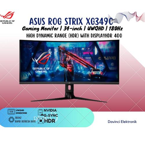 Jual ASUS ROG STRIX XG349C GAMING MONITOR 34" UWQHD HDR IPS 180Hz 1MS ...
