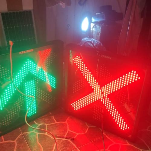 Jual LAMPU TRAFFIC CROSS ARROW SIGN LED 60 CM X 60 CM AC DC - Jakarta ...