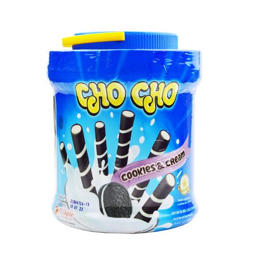 Jual BISKUIT CHO CHO WAFER ROLL COOKIES & CREAM 500 GR TOPLES - Kota ...