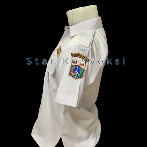 Jual Seragam Kemeja PDH PDL Baju PEMDA DKI Pemprov DKI Warna Putih ...