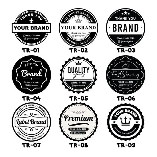 Jual Cetak Stiker Label Makanan Kromo Kemasan Kue Minuman Sticker Nama ...