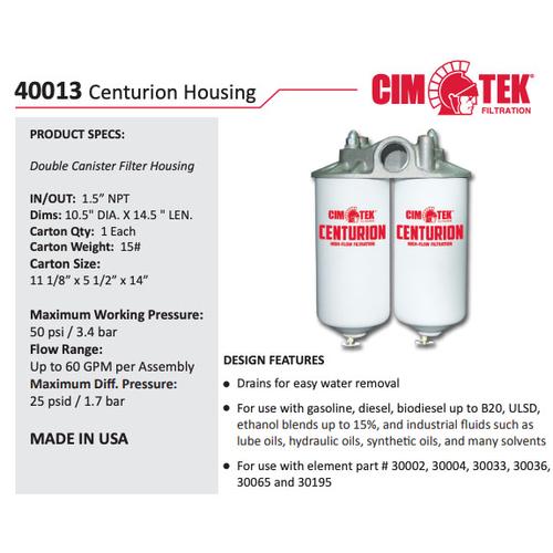 Jual Cim-tek 40013 Centurion Housing Filter air - Jakarta Pusat ...