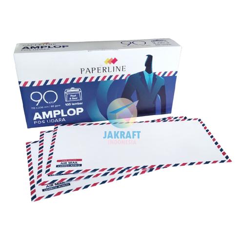 Promo Amplop Airmail PAPERLINE 90 APS isi 100 Tebal 80 Gsm 110 x 230 mm ...