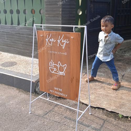 Jual Papan Plang Nama Frame Besi Papan Plang Coffee Shop Papan Plang ...