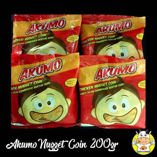 Jual AKUMO Chicken Nugget Coin 200 250 500 gram 1KG Naget Ayam Akumo ...