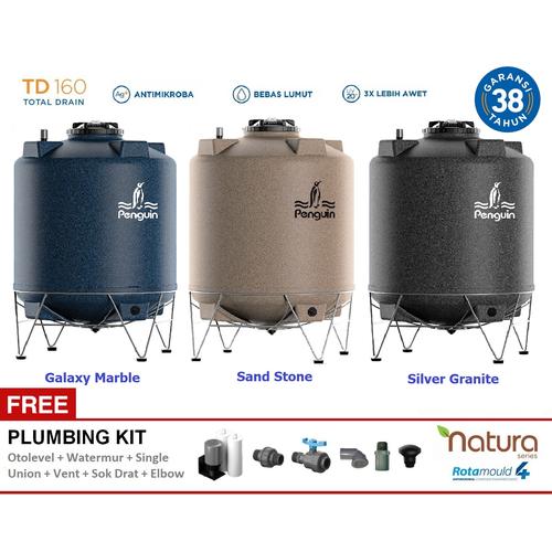 Jual Tangki air Total Drain Penguin 1550 liter - TD160 - silver granite ...