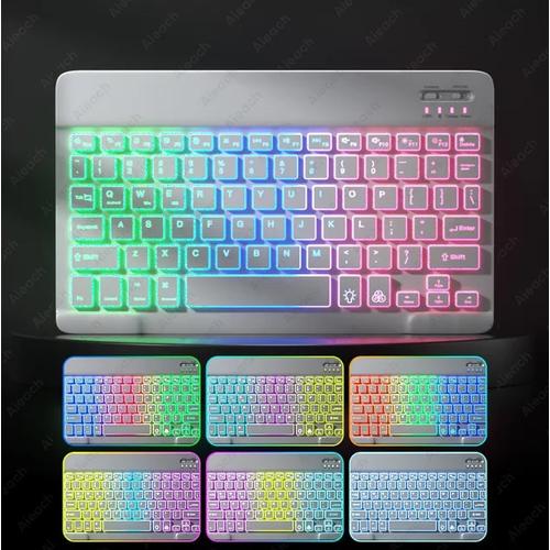 Jual Keyboard Bluetooth Wireless RGB Backlight LED Tablet TV iPad ...