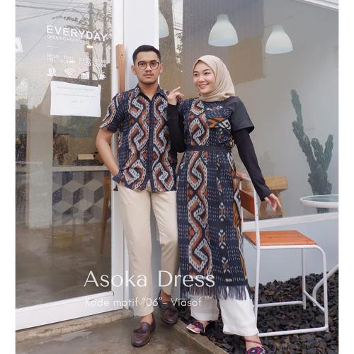 Jual Couple Tenun Etnik Asoka • Kemeja Tenun Set Couple - Dress B, All Size - Kab. Jepara ...