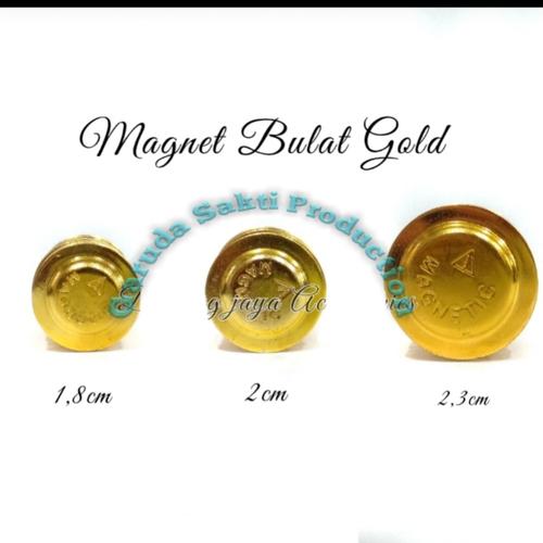 Jual magnet bulat warna gold - 1,8 cm - Jakarta Timur - garuda sakti ...