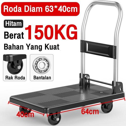 Jual Reaim Troli Lipat 500kg Ukuran90x60cm Trolley Troli Barang Lipat ...