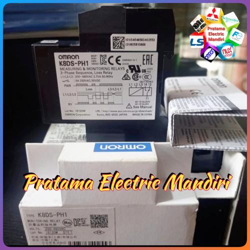 Jual OMRON MONITORING RELAY K8DS-PH1 K8DS PH1 3 PHASE 200-480VAC ORIGINAL - Jakarta Barat ...