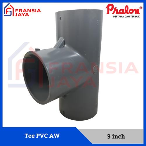 Jual Pralon Tee PVC AW 3 inch Sambungan Fitting Pipa Pralon Paralon ...