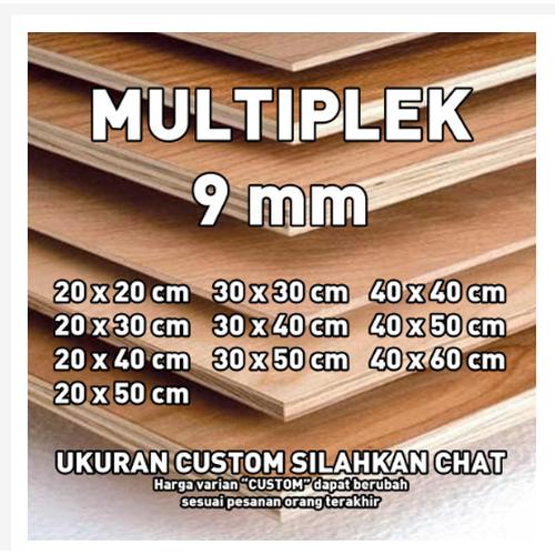 Jual MULTIPLEK / TRIPLEK 9 MM berbagai ukuran CUSTOM - 20x20 cm ...