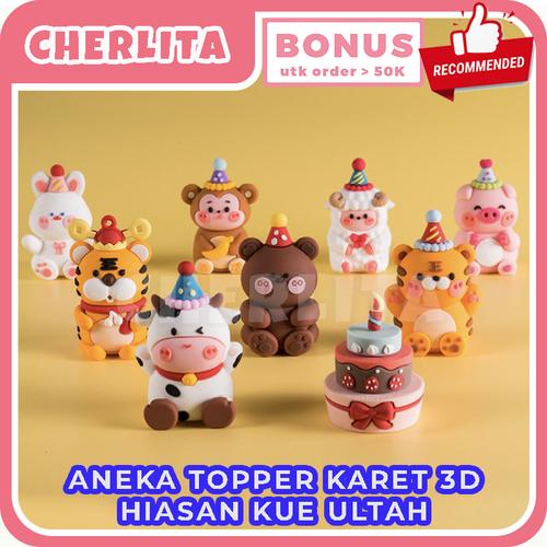 Jual Topper Ulang Tahun 3D Mainan Happy Birthday Kue Anak Hiasan Cake ...