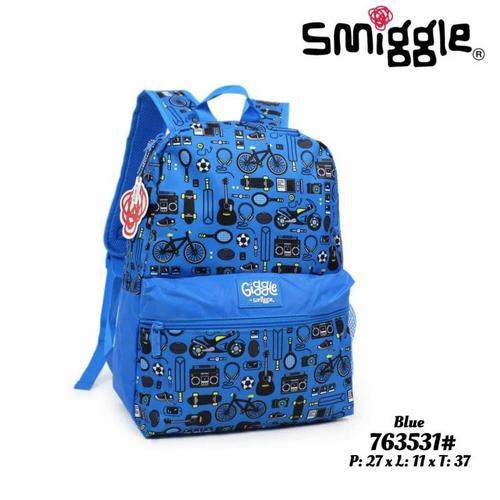 Jual Smiggle Backpack Giggle blue/ tas sekolah Smiggle)/ kado / school ...