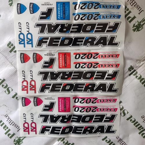 Jual Satu Lembar Federal Stiker Sticker Sepeda Random Mix - Jakarta ...