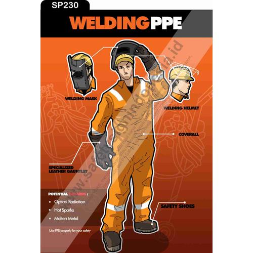 Jual SP230 Poster K3 Safety A3 - Welding PPE - Kota Cimahi - Safety ...