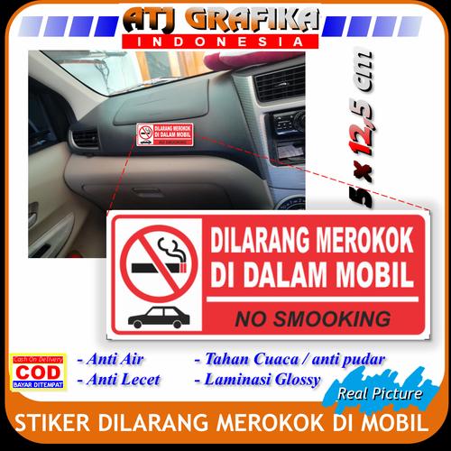 Promo Stiker mobil dilarang merokok sticker kesehatan udara bebas asap ...