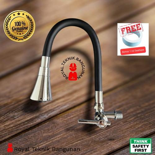 Jual Kran Angsa Flexible Karet Terompet/ Keran Air Fleksibel/ Sink Tap ...