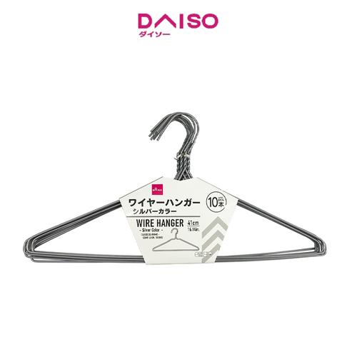 Jual Daiso Wire Hanger -Silver Color - W41cm - 10 pcs.- - Jakarta Pusat ...
