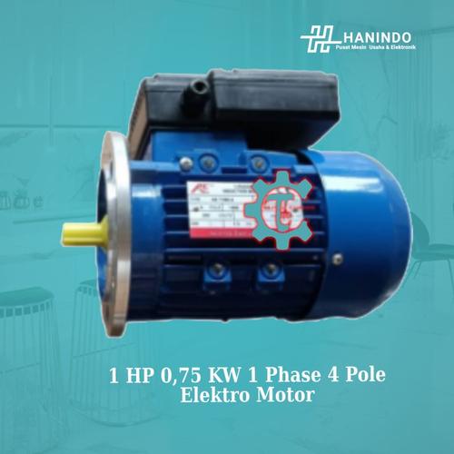 Jual 1 HP 0,75 KW 1 Phase 4 Pole Elektro Motor/dinamo/Motor Induksi B5 - Kota Bandung - HANINDO ...