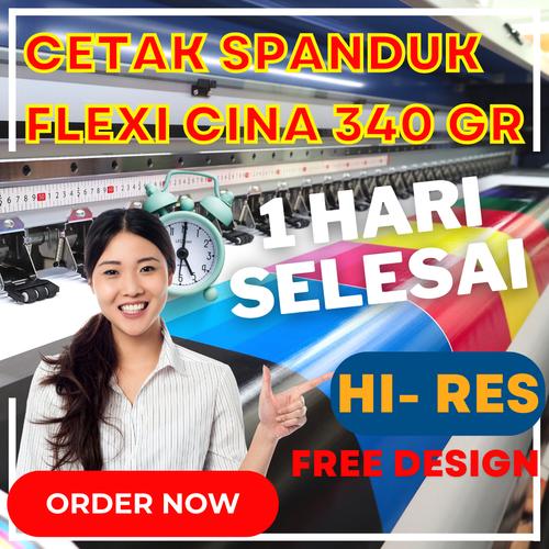 Jual CETAK SPANDUK / BANNER FLEXI CHINA 340 GR 1 HARI JADI - MATA AYAM /MTR - Jakarta Timur ...