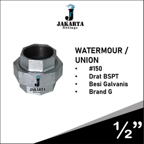 Jual WATERMOUR OR UNION DRAT BSPT BESI GALVANIS BRAND G - SIZE 1/2 ...