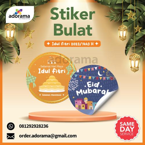 Jual Cetak Stiker Transparan Label Kemasan Bulat/Stiker Botol/Stiker ...