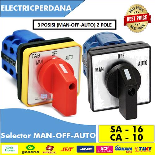 Jual Selector Switch MAN-OFF-AUTO 3Posisi 2Pole SA-16 Kuning CA - 10 ...