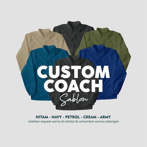 Jual JAKET COACH CUSTOM SATUAN / CUSTOM JAKET COACH SATUAN / JAKET ...