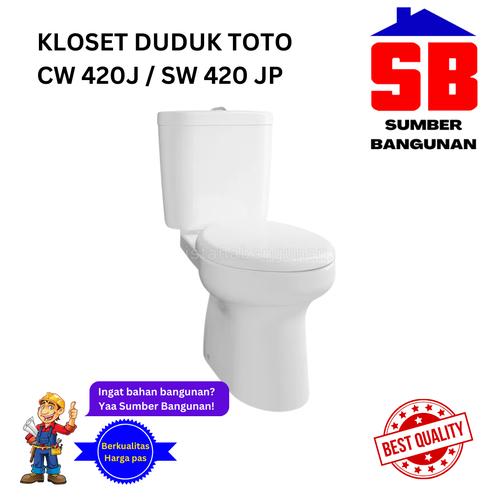 Jual KLOSET DUDUK TOTO CW 420 420J SW 420 JP SW420 MONOBLOK KOMPLIT ...