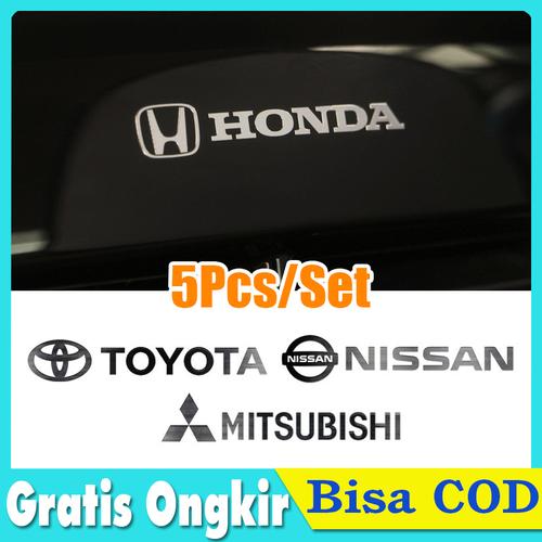Jual Stiker Emblem Mobil Metal Logo Sticker Dekorasi Honda Toyota 5 Pcs ...