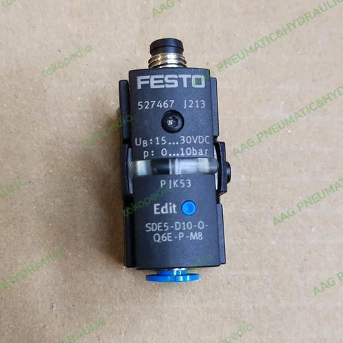 Jual PRESSURE SENSOR FESTO SDE5-D10-O-Q6E-P-M8 ( 527467 ) - Jakarta ...