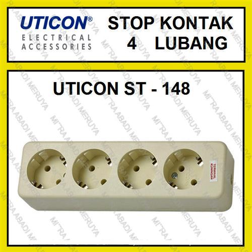 Jual Colokan Stop Kontak Uticon 4 Lobang Lubang ST 128 Arde Outbow ...