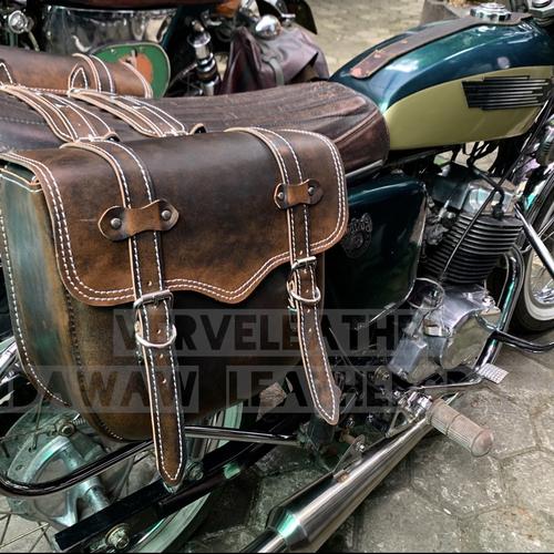 Jual Tas kulit , tas motor custom , royal enfield , harley davidson ...