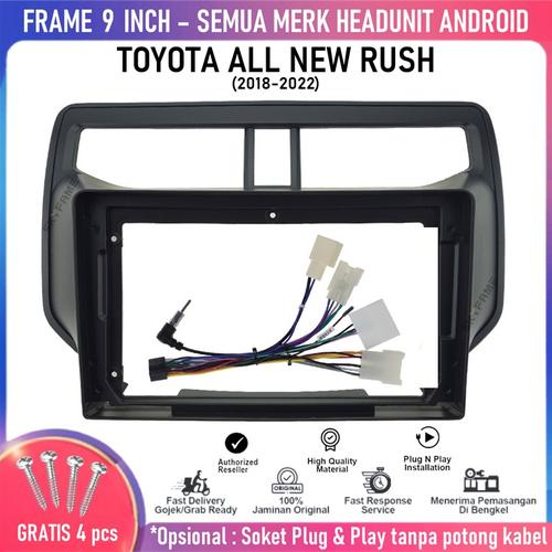 Jual Frame OEM 2018 TOYOTA ALL NEW RUSH Head Unit Android 9 inch ...
