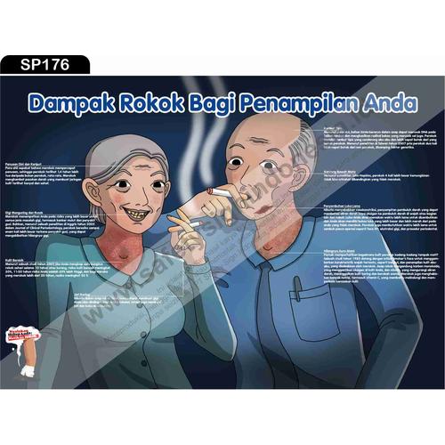Jual SP176 Poster K3 Safety A1 - Dampak Rokok Bagi Penampilan Anda ...