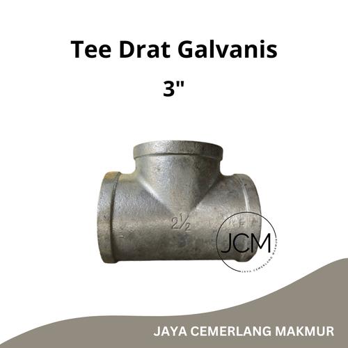 Jual Tee Drat Besi Galvanis 3" Inch / T Drat Besi Galvanized 3" Inch ...
