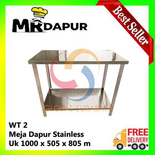 Jual Work Table Stainless Steel Meja Kerja Mr Dapur WT 2 Original ...
