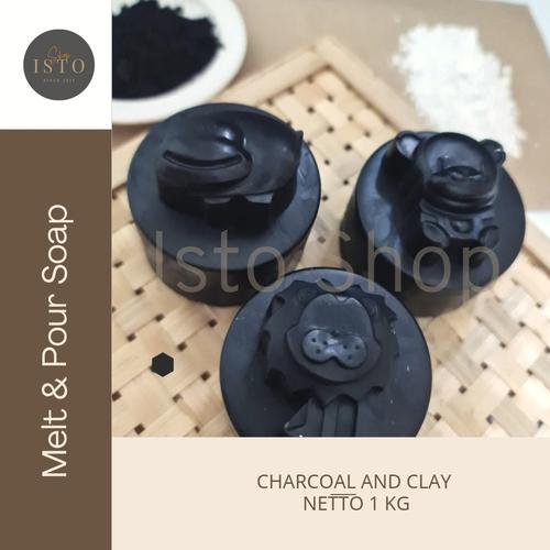 Jual base sabun (melt and pour soap) with charcoal and clay - 1kg ...