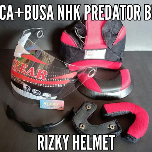 Jual BUSA HELM NHK PREDATOR 2V DAN KACA HELM NHK PREDATOR 2V - Tali ...