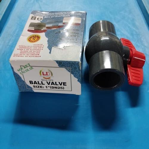 Jual ball valve pvc merk LD ukuran 1/2" stop kran socket polos ...