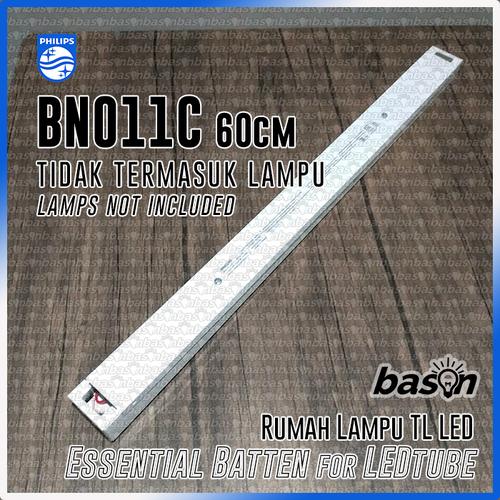 Promo PHILIPS BN011C 60cm - Rumah Lampu 1 atau 2 lampu TL LED Tube ...