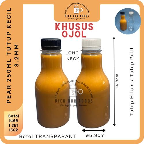 Jual Botol Plastik Pear 250ml / Botol Jus / Botol PET Murah Khusus OJOL ...