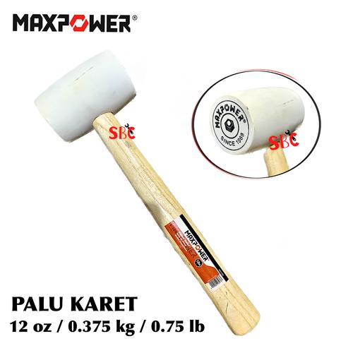 Jual MAXPOWER Palu Karet Gagang Kayu 12 Oz Rubber Mallet Hammer ...