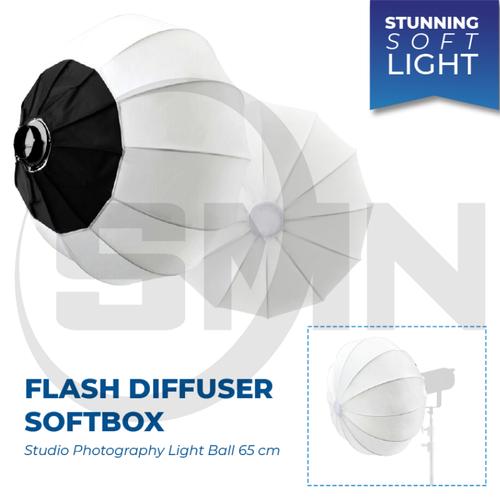 Jual Flash Diffuser Softbox Studio Photography Light Ball 65 cm ...