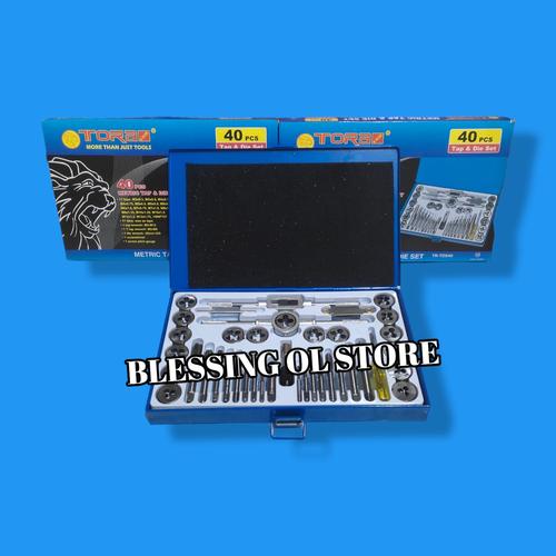 Jual Tap And Die Set 40 PCS / Hand Tap Dan Senai Set 40 PCS TORA ...